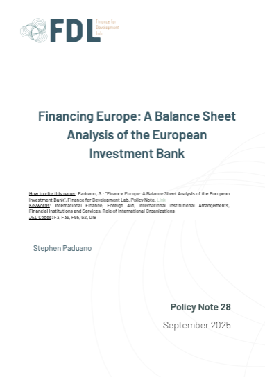 Financing Europe: A Balance Sheet Analysis of the European Investment Bank
